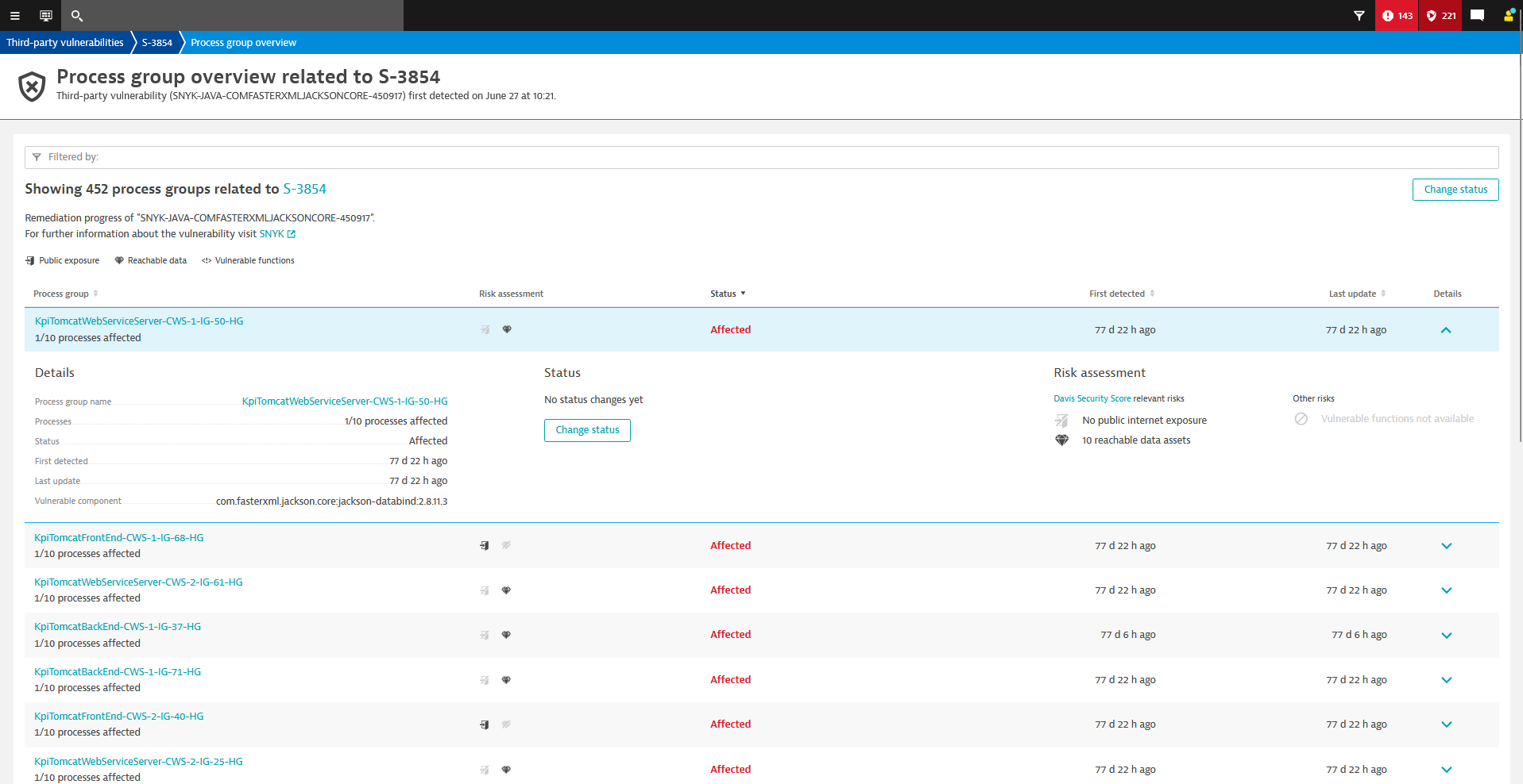 Runtime Vulnerability Detection Dynatrace Hub