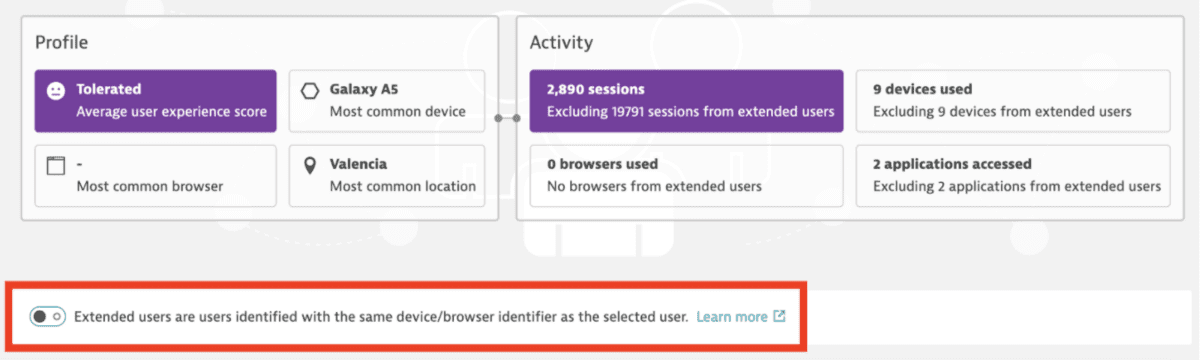User details — Dynatrace Docs