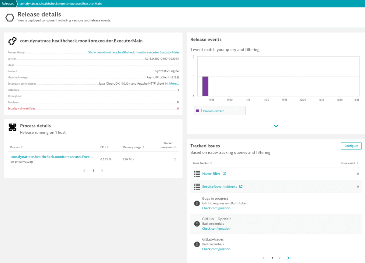 Monitor releases with Dynatrace — Dynatrace Docs