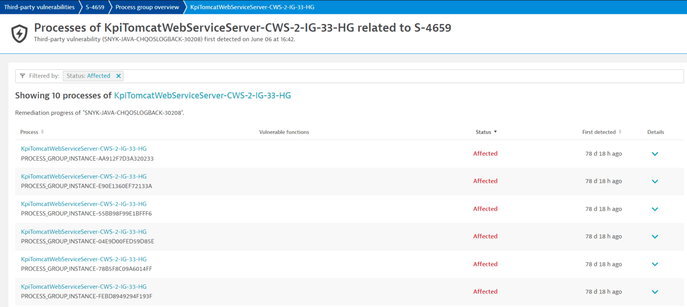 Remediation tracking — Dynatrace Docs