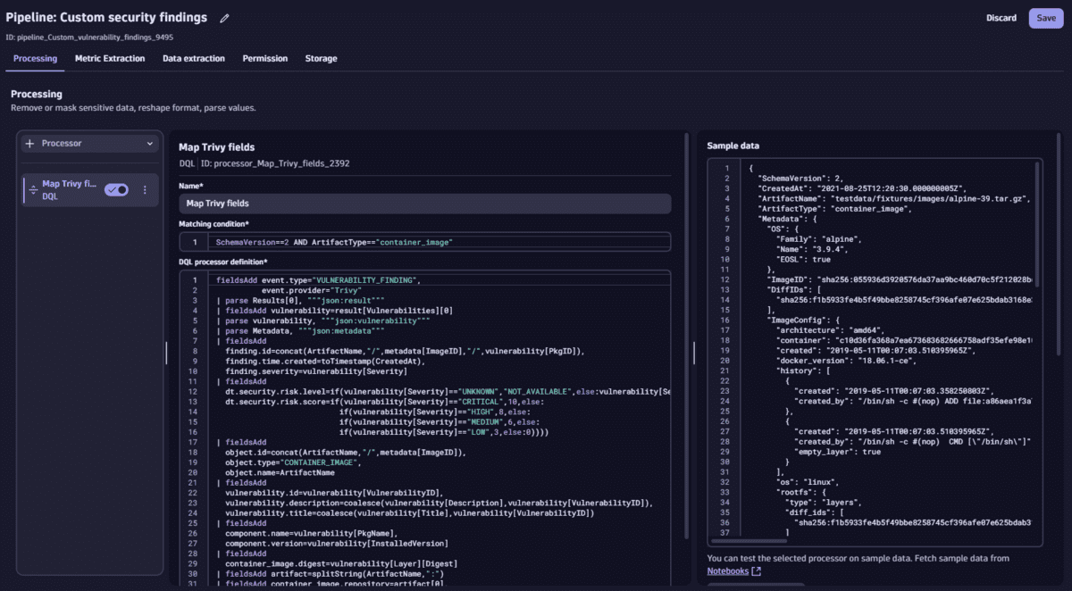 Ingest and process custom security findings — Dynatrace Docs