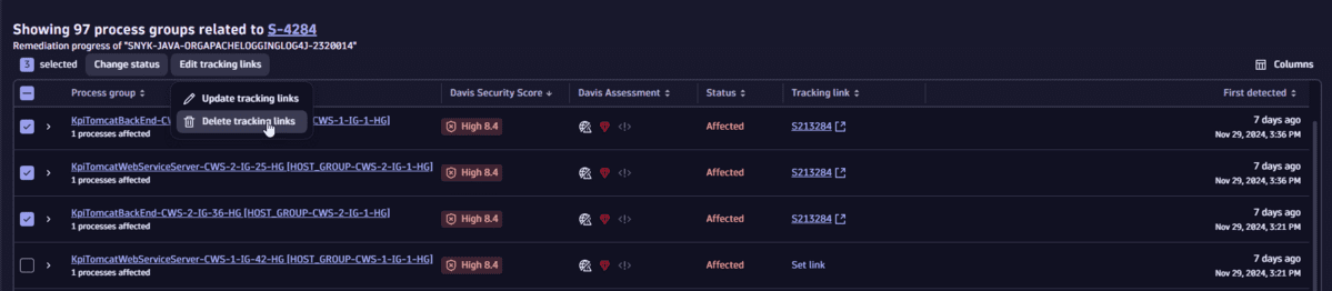 Address remediation — Dynatrace Docs