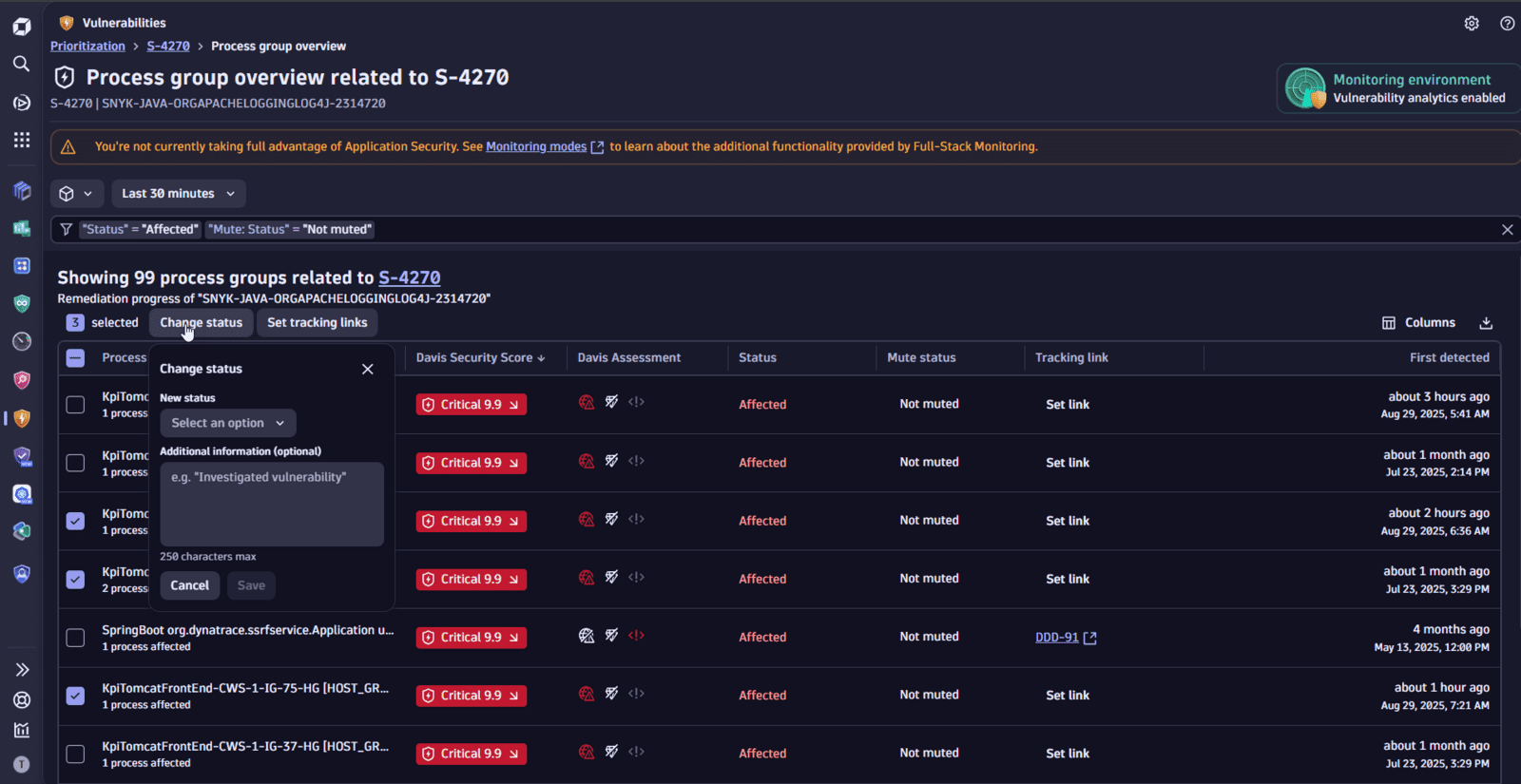 Address remediation — Dynatrace Docs