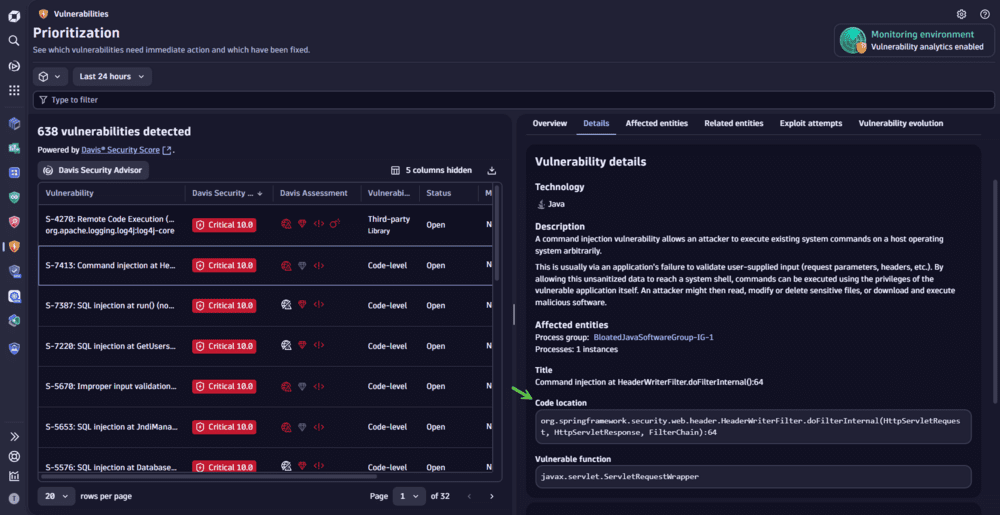 Address remediation — Dynatrace Docs