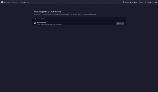 Enable Kubernetes Experience For Existing Clusters — Dynatrace Docs