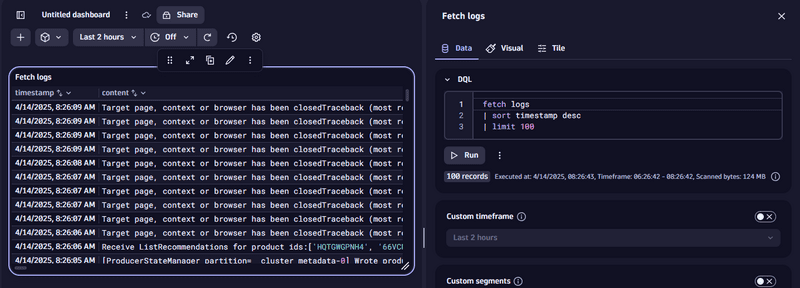 Dashboards — Dynatrace Docs