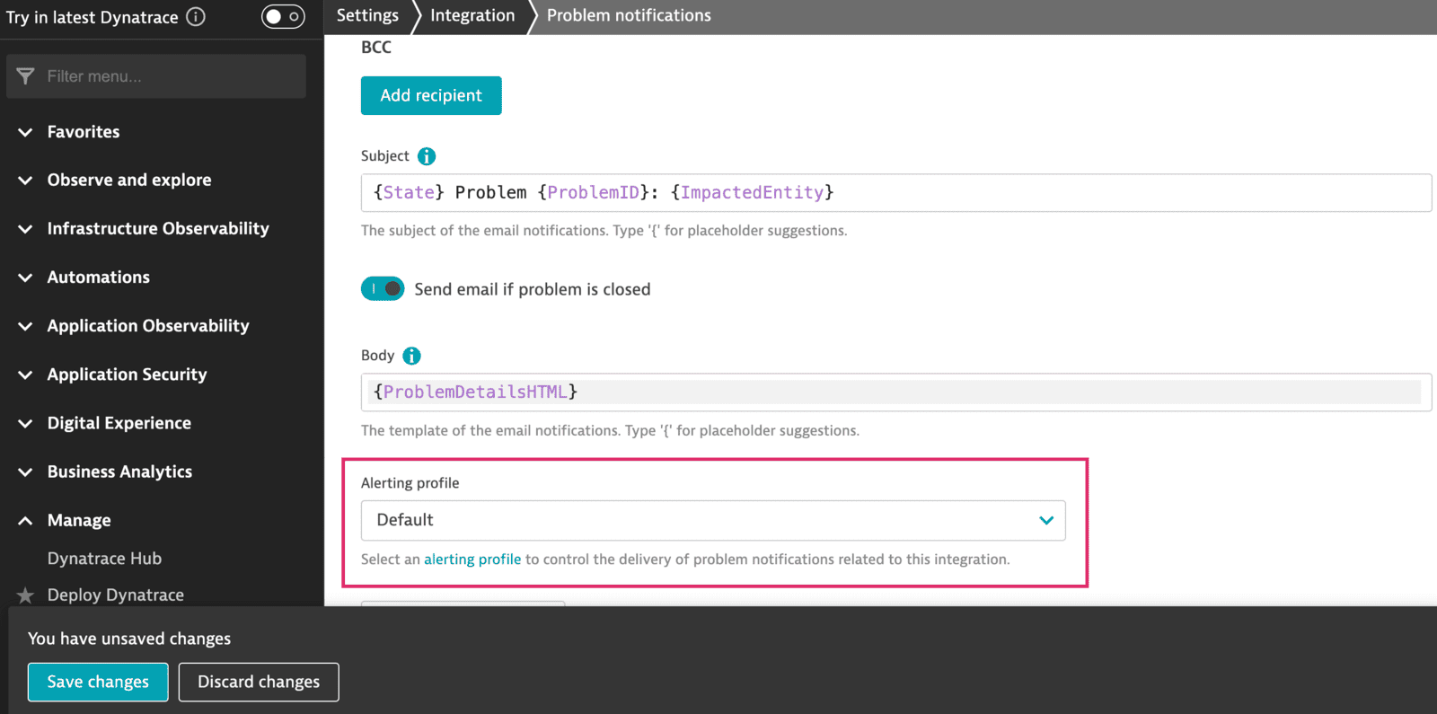 Synthetic Alerting Overview — Dynatrace Docs