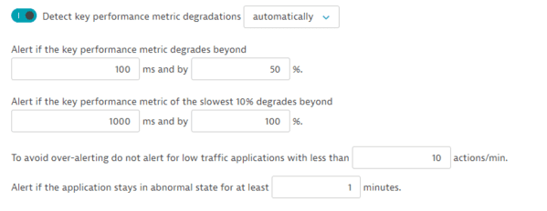 Adjust the sensitivity of anomaly detection — Dynatrace Docs