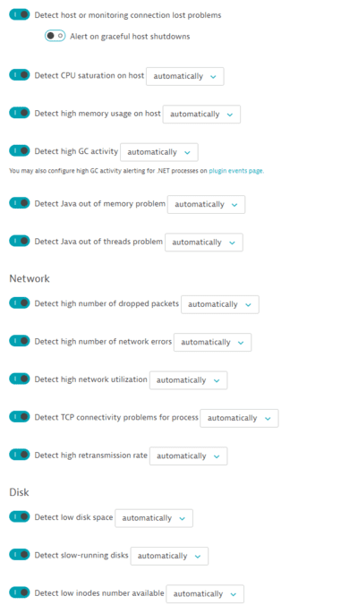 Host anomaly detection API - GET configuration — Dynatrace Docs