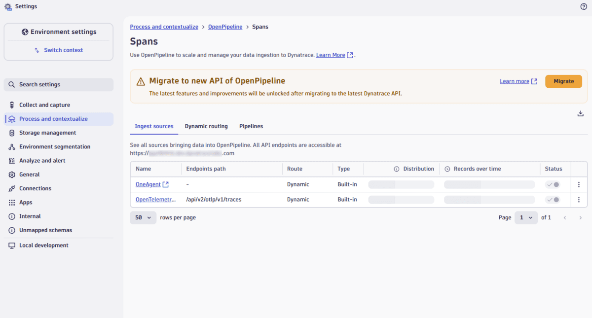 Migrate OpenPipeline configurations to Settings API — Dynatrace Docs