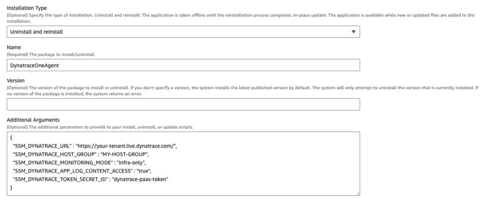 Deploy Oneagent Using Aws Systems Manager Distributor — Dynatrace Docs