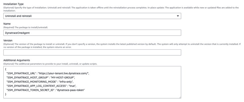 Deploy Oneagent Using Aws Systems Manager Distributor — Dynatrace Docs