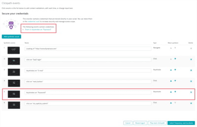 Record a browser clickpath — Dynatrace Docs