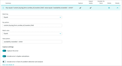 Configure error detection for web applications — Dynatrace Docs