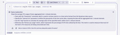 Summarize and explain queries with Davis CoPilot — Dynatrace Docs