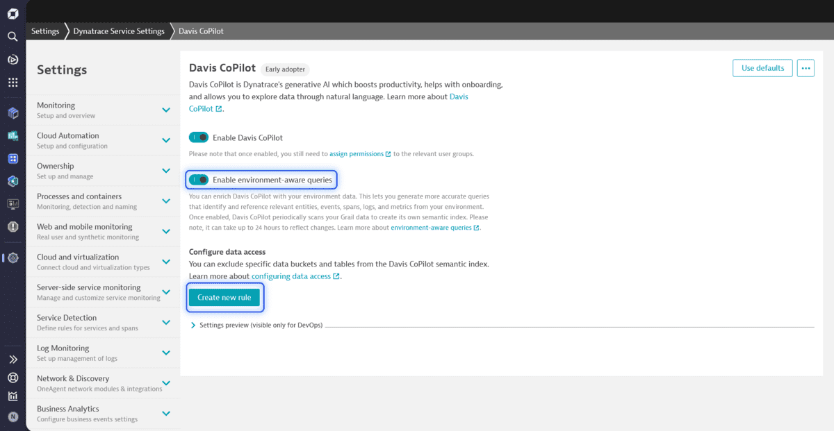 Getting started with Davis CoPilot — Dynatrace Docs