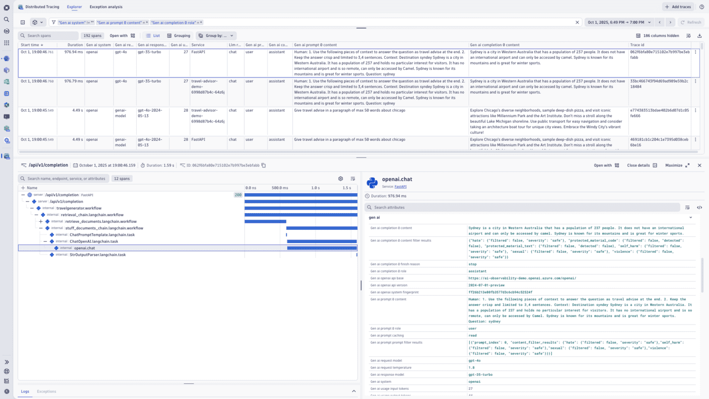 AI Observability — Dynatrace Docs
