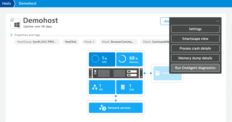 OneAgent diagnostics — Dynatrace Docs