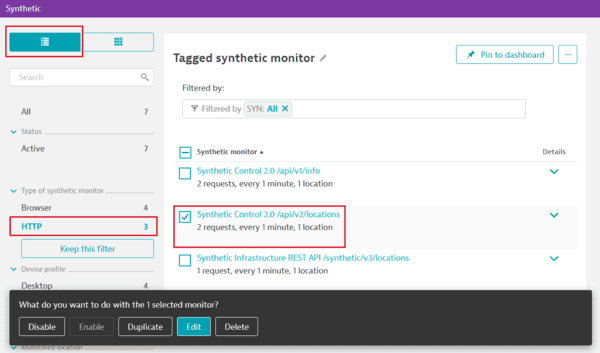 Create an HTTP monitor (classic) — Dynatrace Docs