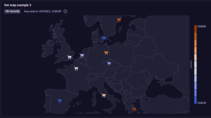 Dot map visualization — Dynatrace Docs