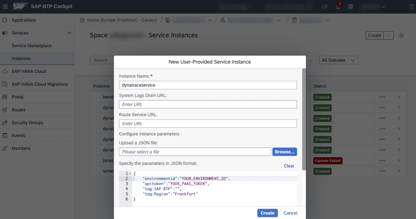 Deploy OneAgent on SAP Business Technology Platform for application-only monitoring — Dynatrace Docs