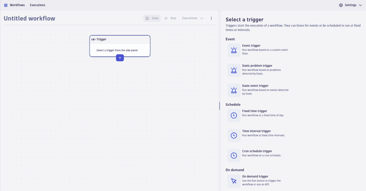 Workflows quick start guide — Dynatrace Docs