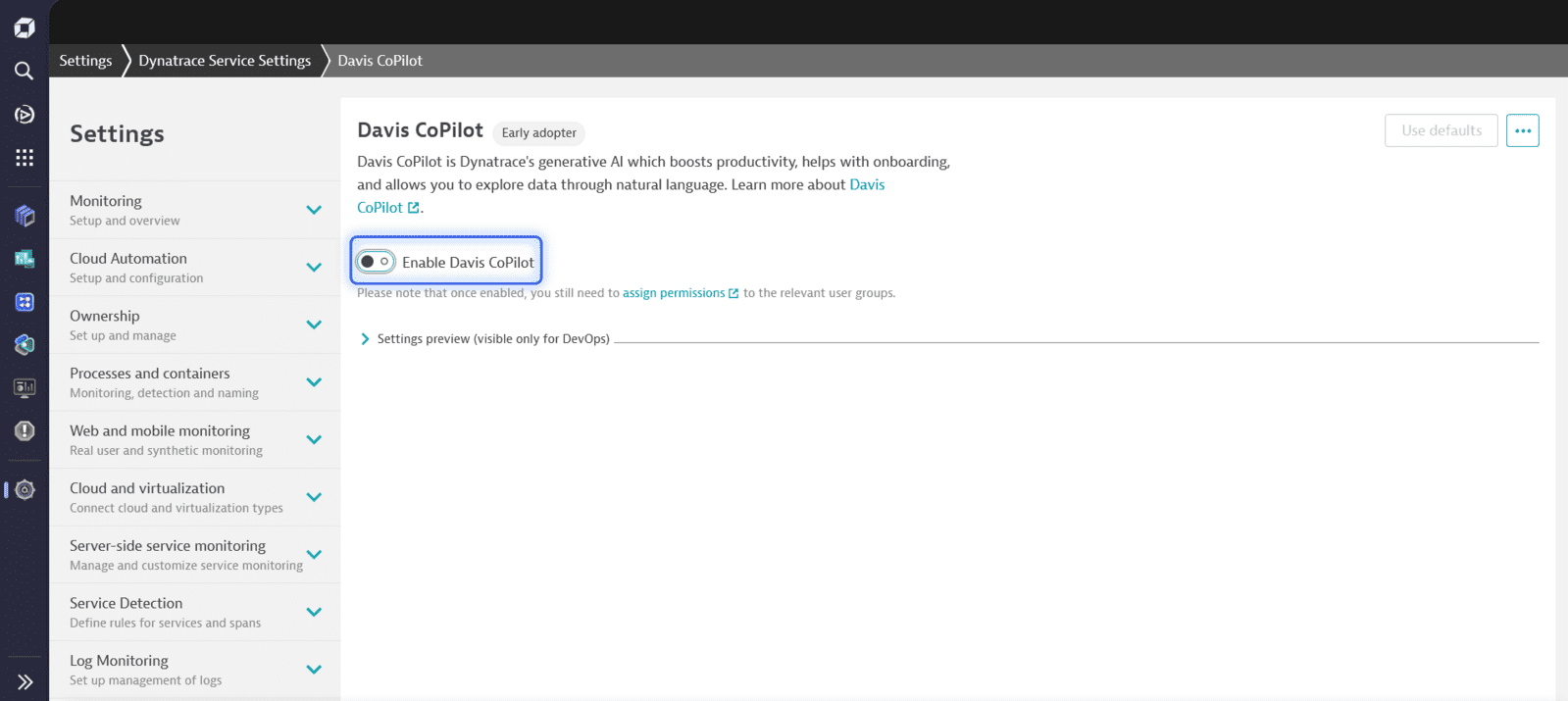 Getting Started With Davis Copilot — Dynatrace Docs