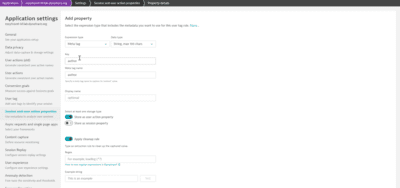 Define user action and user session properties for web applications — Dynatrace Docs