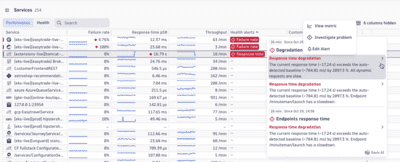 Services app — Dynatrace Docs