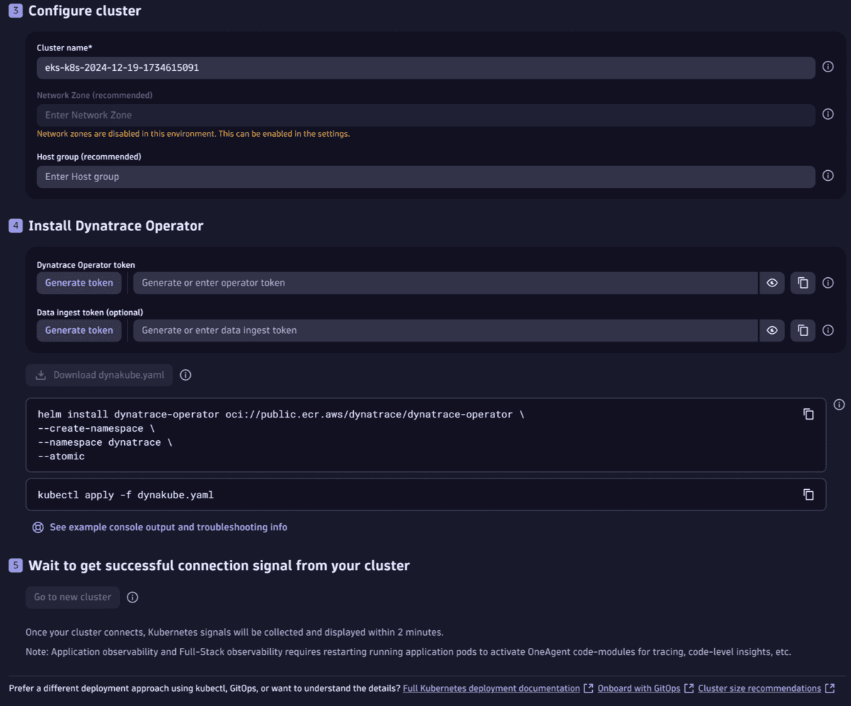 Quickstart — Dynatrace Docs