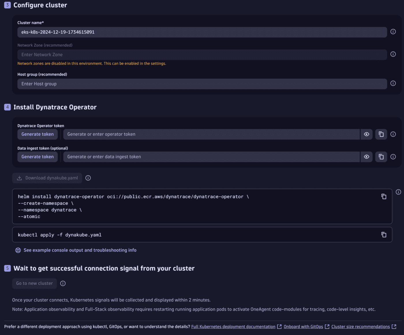 Quickstart — Dynatrace Docs