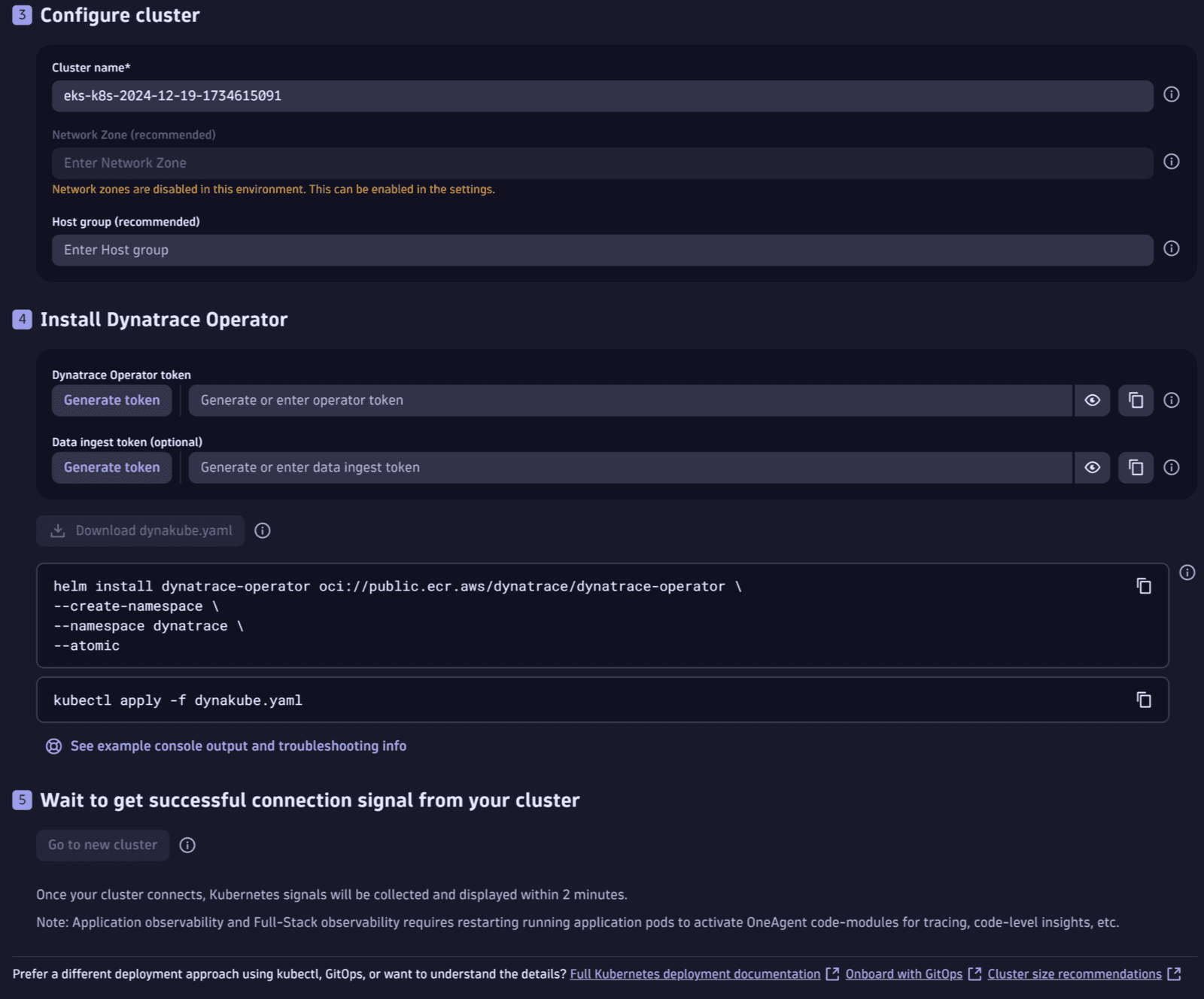 Quickstart — Dynatrace Docs