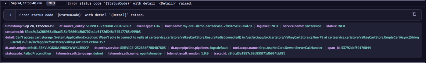 Detect problems with Logs — Dynatrace Docs