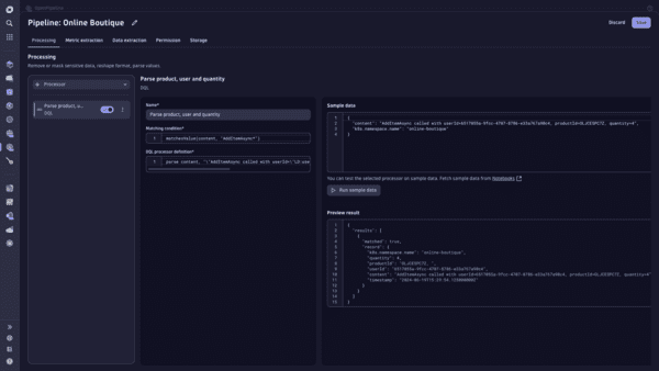 Parse log lines and extract a metric — Dynatrace Docs