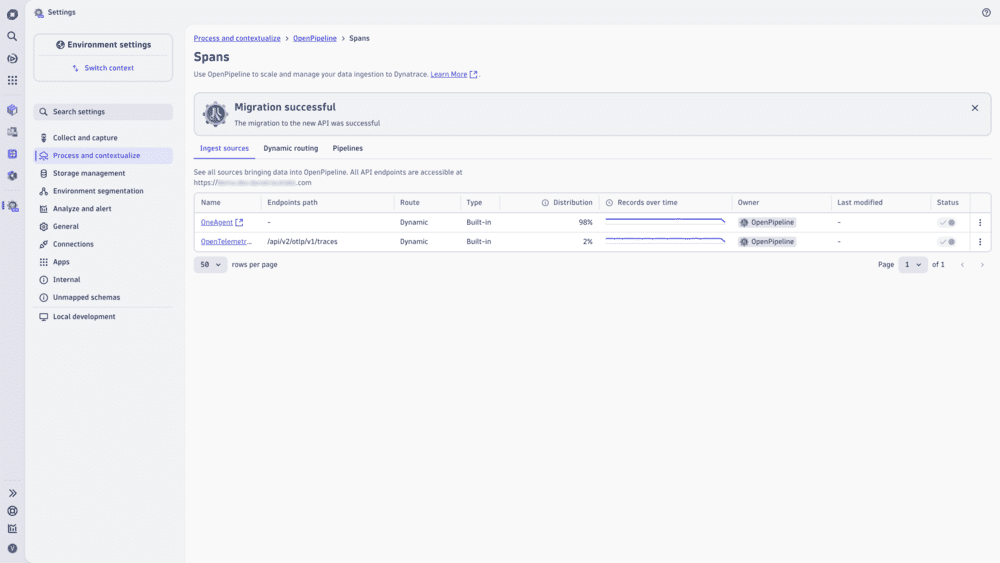 Migrate OpenPipeline configurations to Settings API — Dynatrace Docs