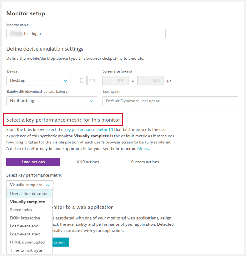 Configure Browser Monitors — Dynatrace Docs
