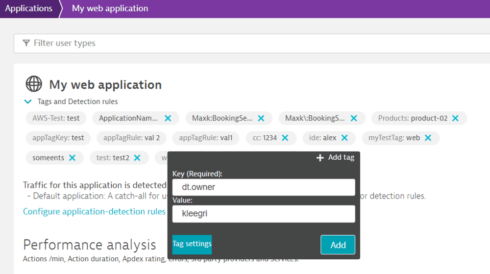 Assign ownership teams to monitored entities — Dynatrace Docs