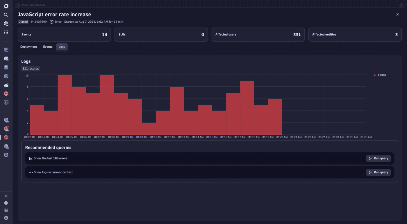 Problems app — Dynatrace Docs