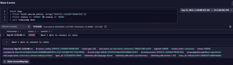 Detect problems with Logs — Dynatrace Docs