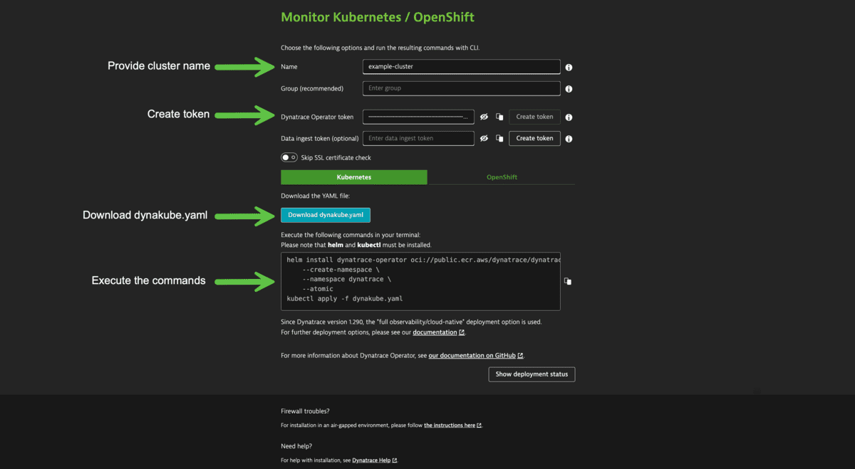 Quickstart — Dynatrace Docs