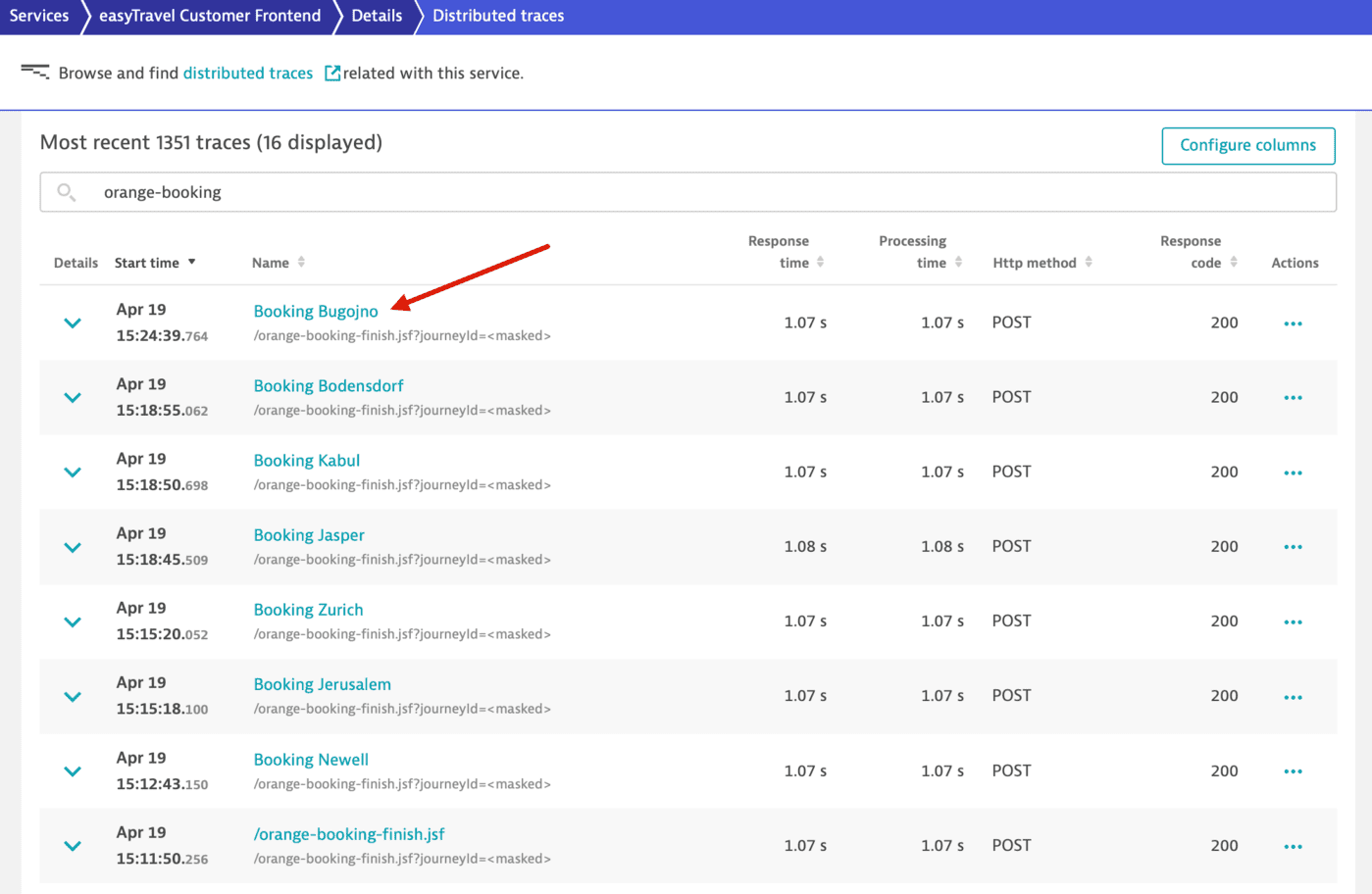 Set up request naming — Dynatrace Docs