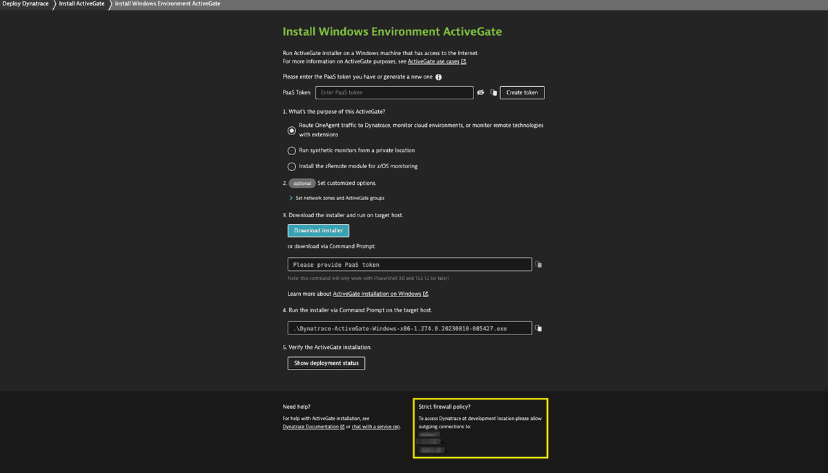 Install An Environment Activegate On Windows — Dynatrace Docs