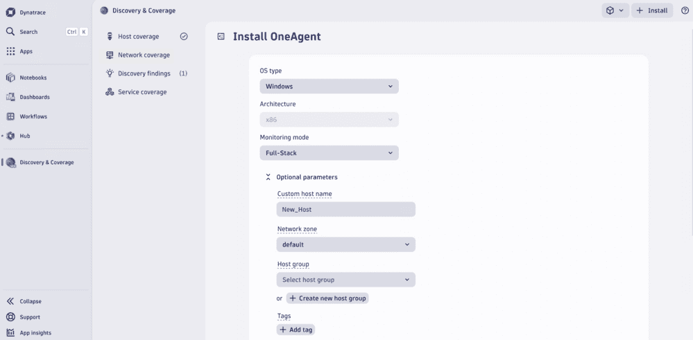 Install Oneagent On A Server — Dynatrace Docs