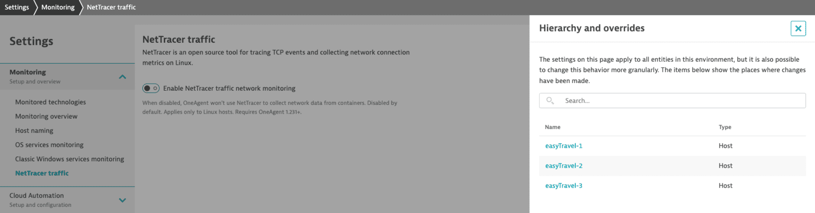 Dynatrace settings framework — Dynatrace Docs