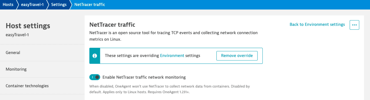 Dynatrace settings framework — Dynatrace Docs
