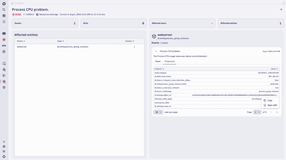 Problems app — Dynatrace Docs