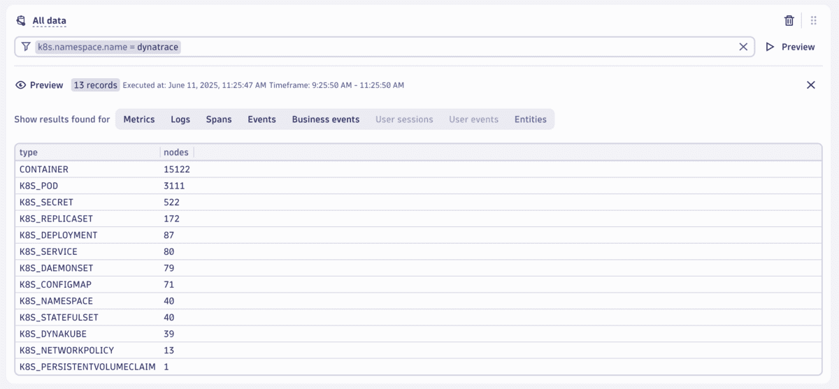 Filter Smartscape nodes with segments — Dynatrace Docs