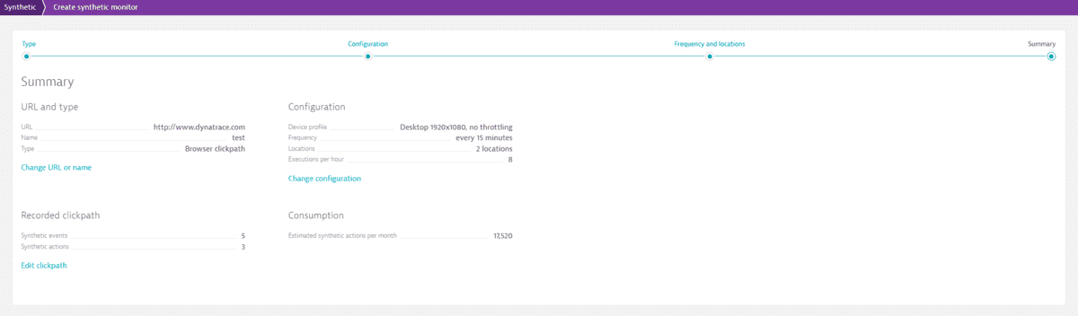 Record a browser clickpath — Dynatrace Docs