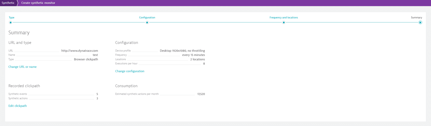 Record a browser clickpath — Dynatrace Docs