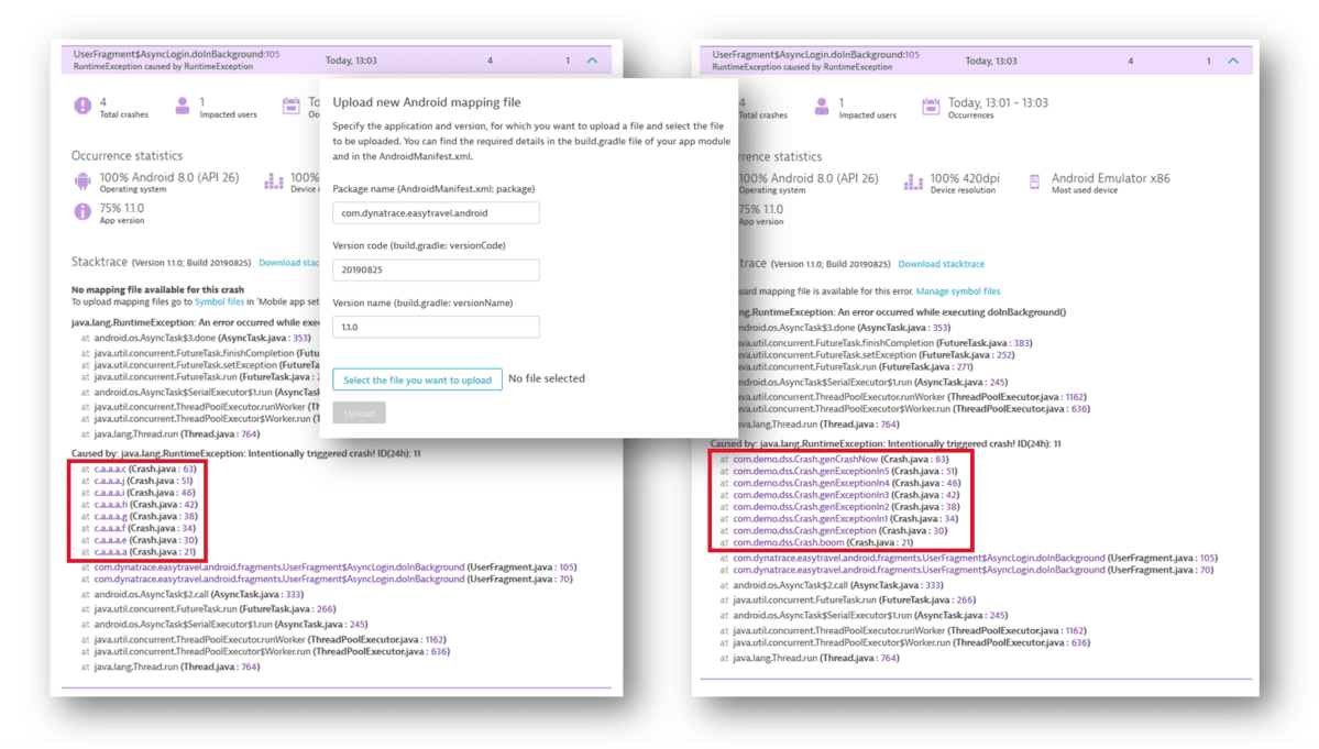 Upload and manage symbol files for mobile applications — Dynatrace Docs